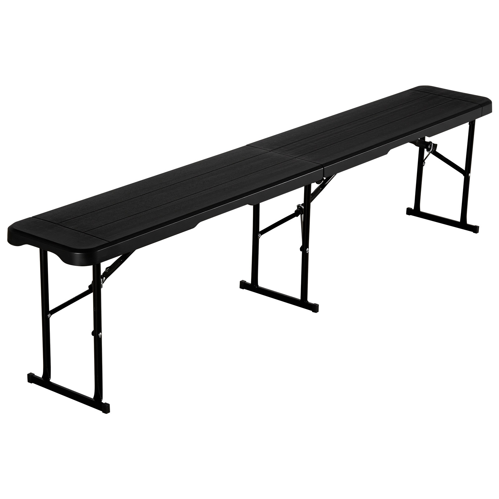 VEVOR 71.8 in Plastic Folding Bench Portable Outdoor Bench for Garden ...