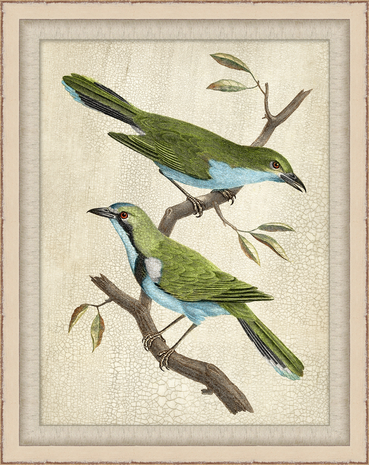 Wendover Art Group Blue Birds 5 - Picture Frame Painting on Paper | Wayfair