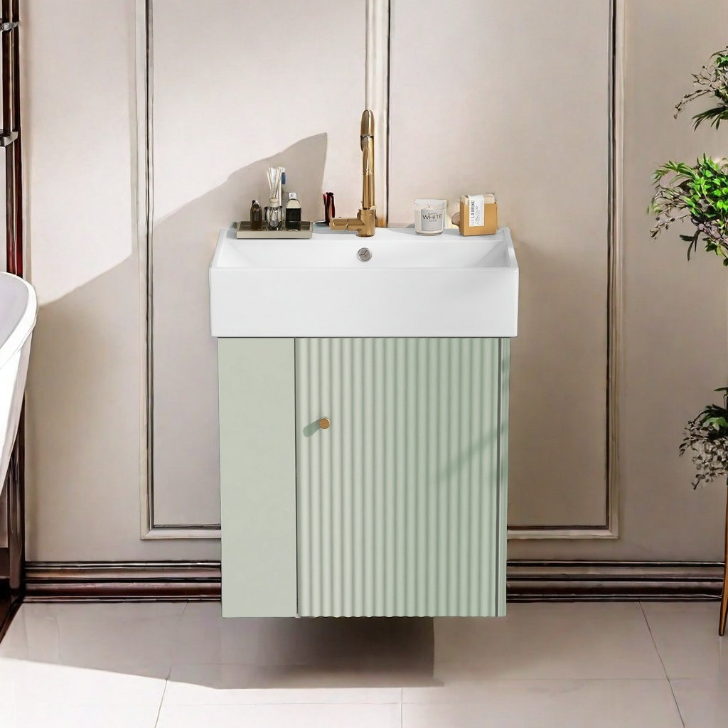 Ebern Designs Modern Floating Bathroom Vanity With Ceramic Basin ...