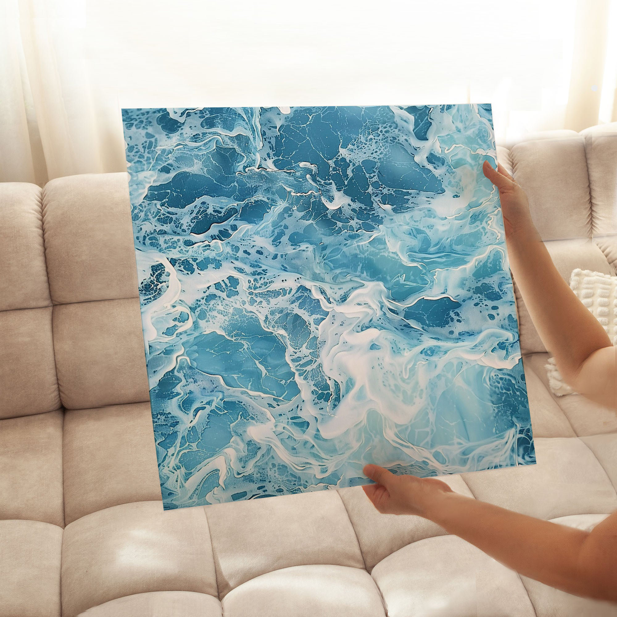 Highland Dunes Beach and Coastal Ocean Waves II Nautical Unframed Art ...