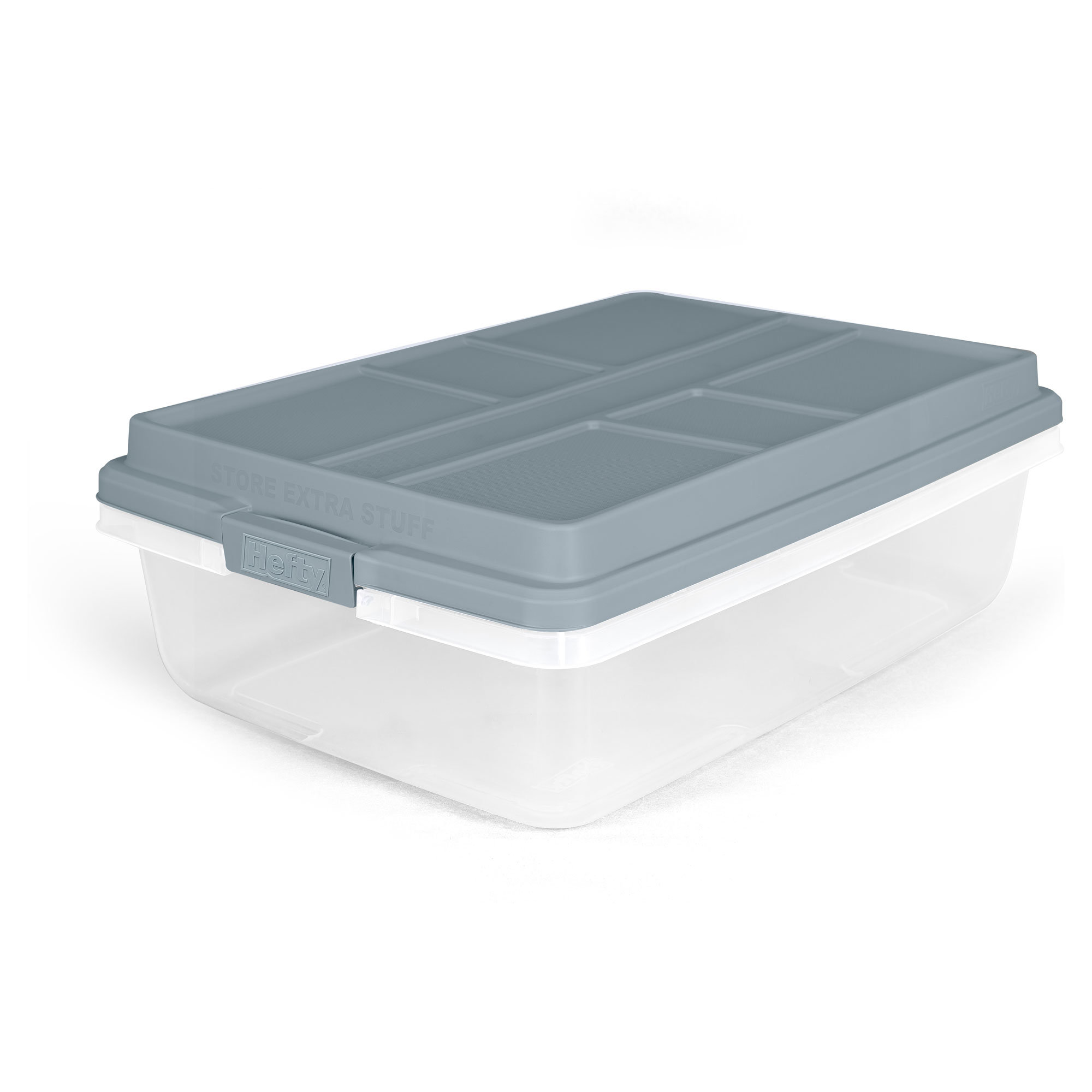 Hefty Hi-Rise Stackable Plastic Storage Container w/Lid, 6 Pack | Wayfair