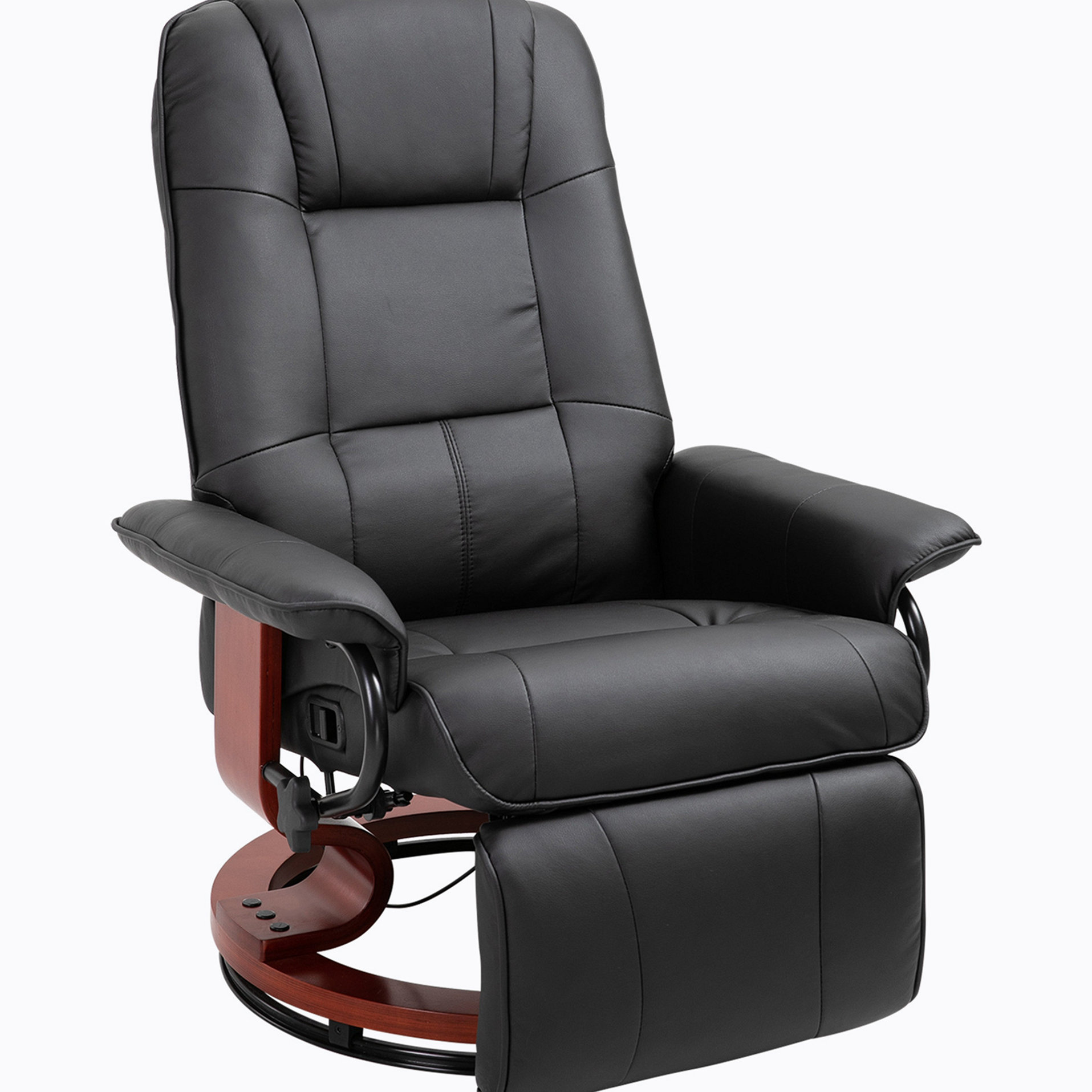 Latitude Run® Synae Faux Leather Swivel Recliner | Wayfair