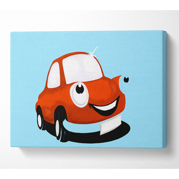 Isabelle & Max Smiling Clean Car Baby Blue - Wrapped Canvas Print ...