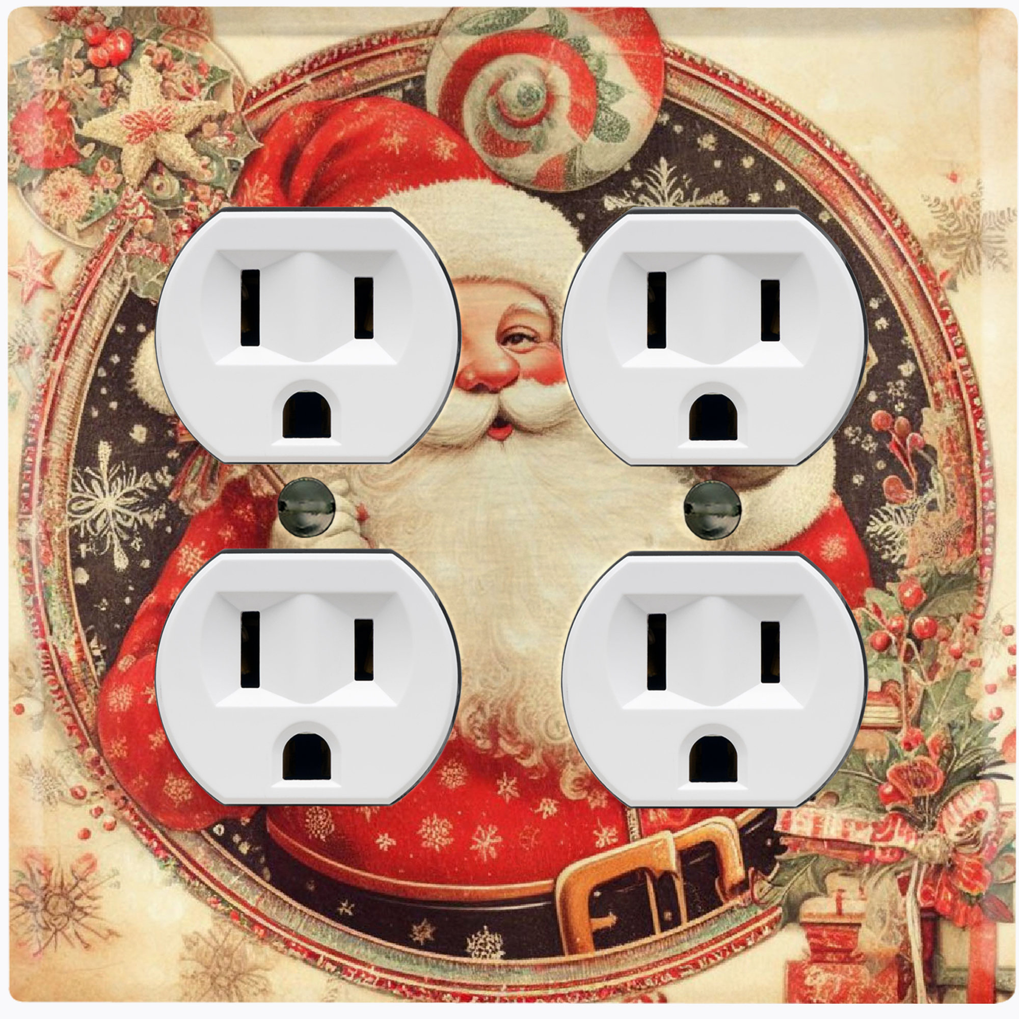 WorldAcc Old Santa Claus Present Gifts Nature Themed 2 - Gang Toggle ...