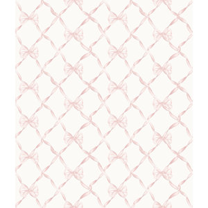 LoveShackFancy Ribbon Trellis 33' L x 20.5" W Wallpaper Roll & Reviews ...