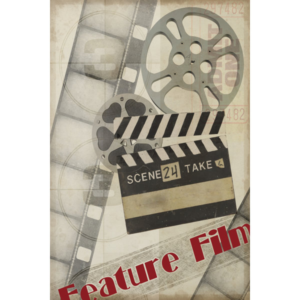 Marlow Home Co. Small Feature Film - Wrapped Canvas Print | Wayfair.co.uk