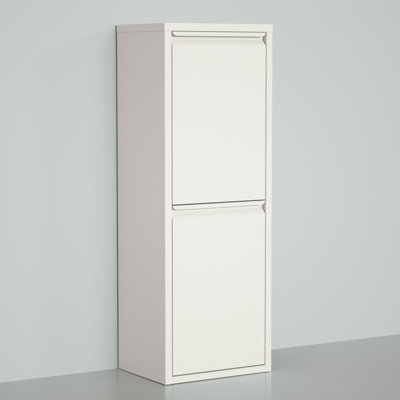 EuropeanFurniture Metal Open Multi-Compartments Trash & Recycling Bin ...