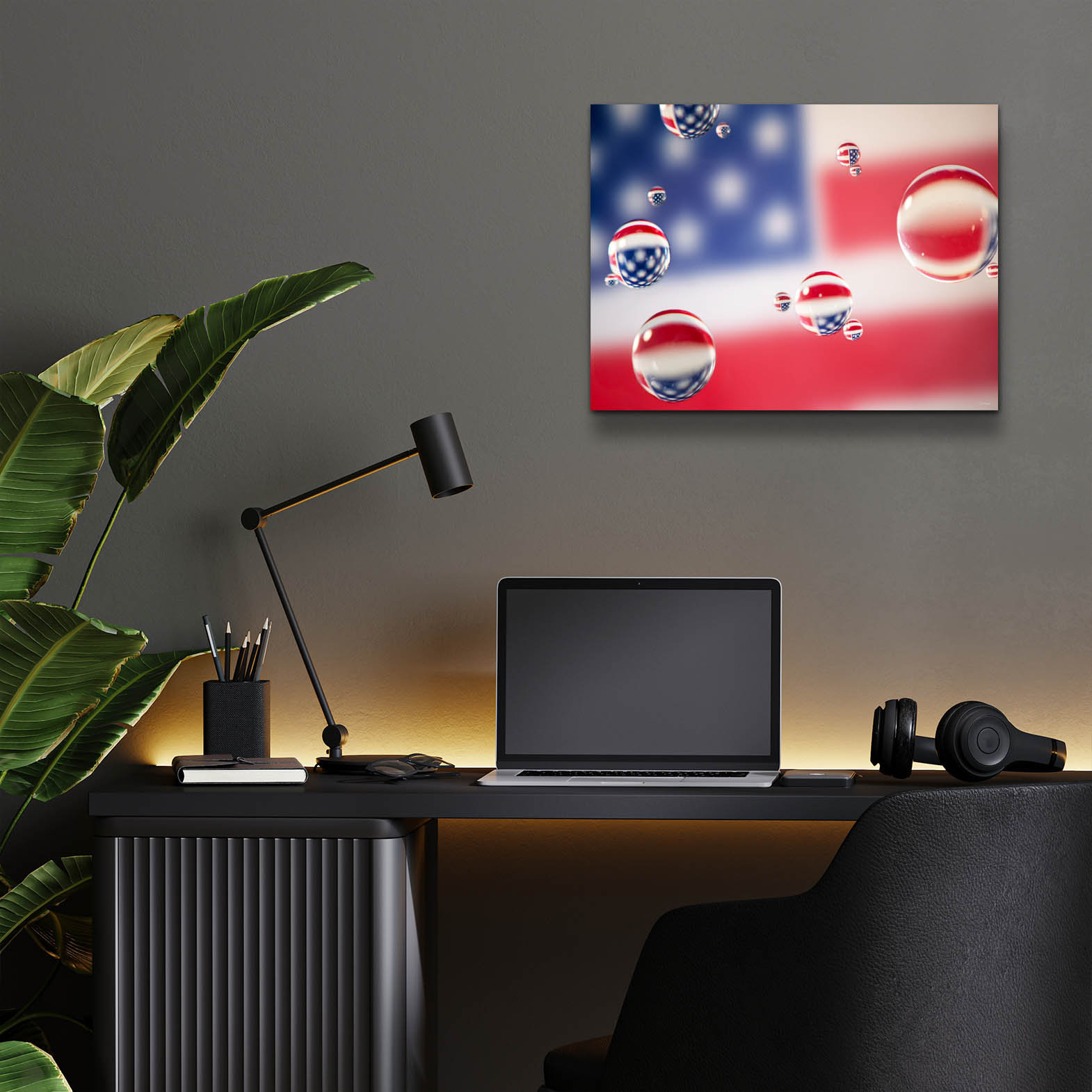 Wrought Studio™ 'Oil And Water 08' by Gordon Semmens Acrylic Glass Wall ...