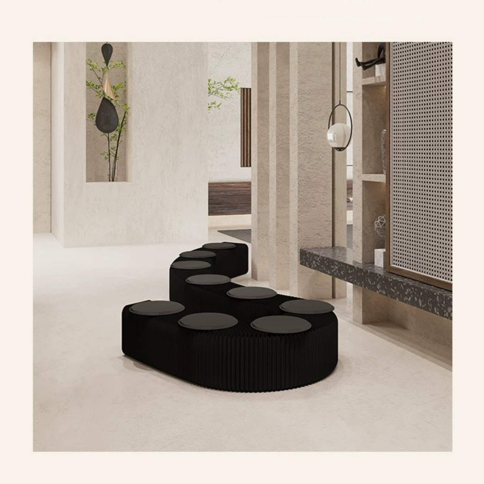 Orren Ellis Expandable Paper Shell Bench | Wayfair