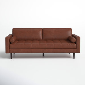 AllModern Arlo 88" Genuine Leather Sofa & Reviews | AllModern