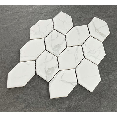 ES Stone 3" x 3" Porcelain Novelty Mosaic Wall & Floor Tile | Wayfair