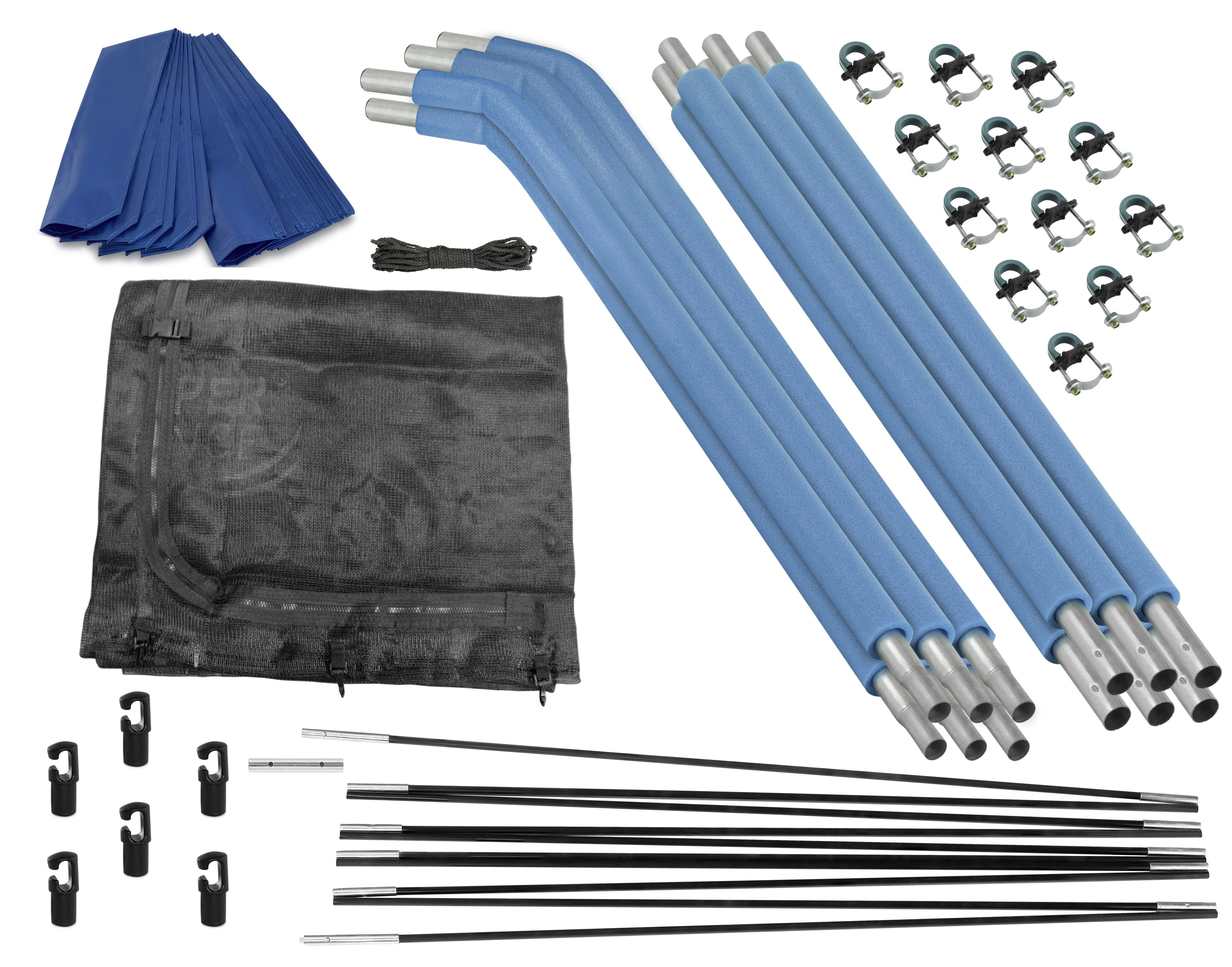 Upper Bounce Plexalife Trampoline Top Ring Enclosure Set including ...