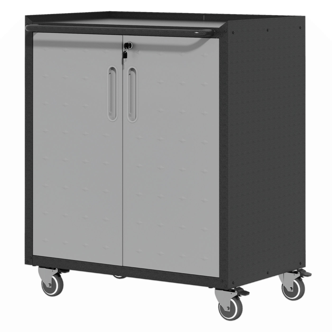 Inbox Zero Heavy-Duty Metal Storage Cabinet With Wheels -Tool Cabinet ...