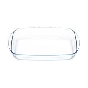 Lexi Home Golden Prime 2.7 Qt. Glass Rectangular Baking Dish | Wayfair