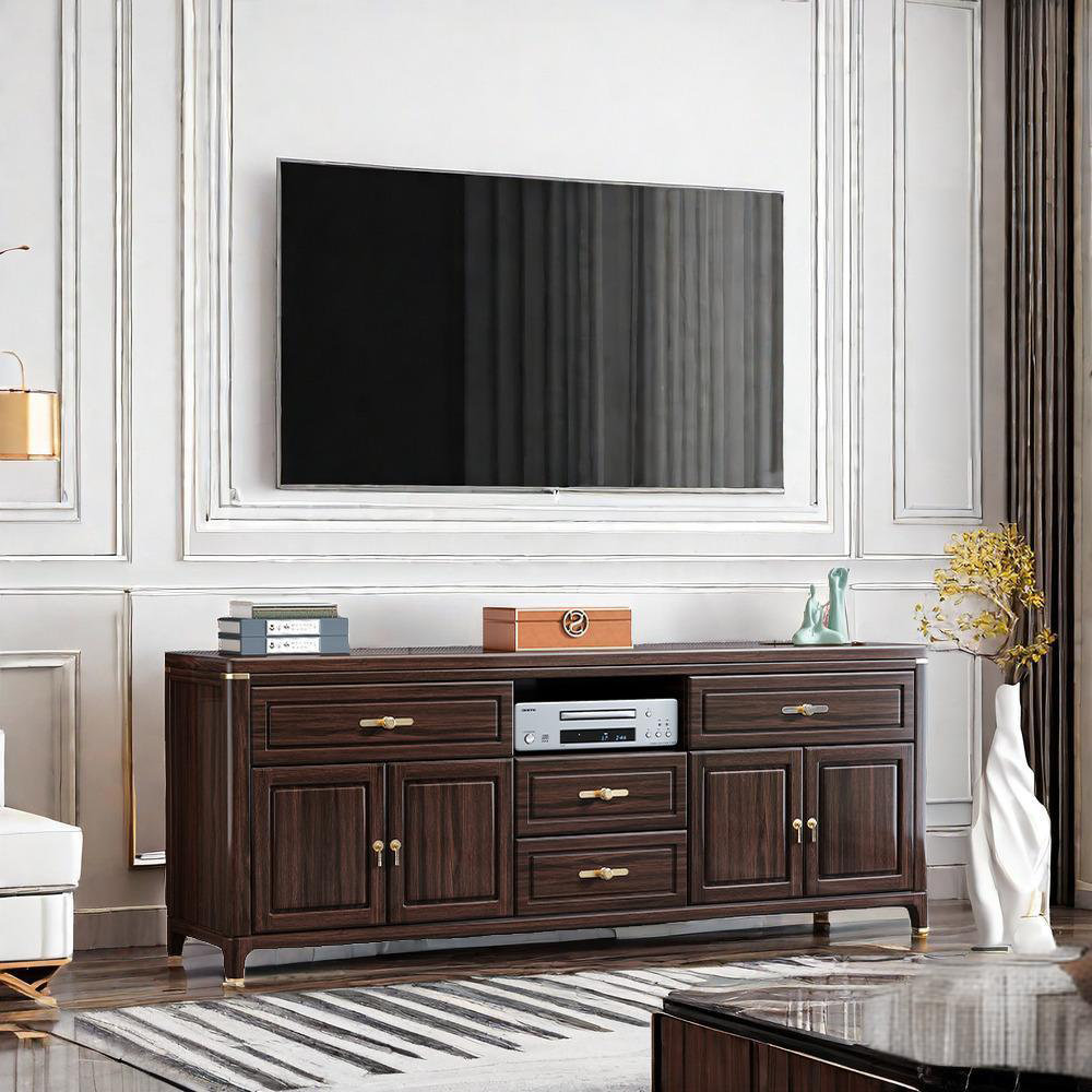 moonlight design Solid wood new Chinese TV cabinet - Wayfair Canada