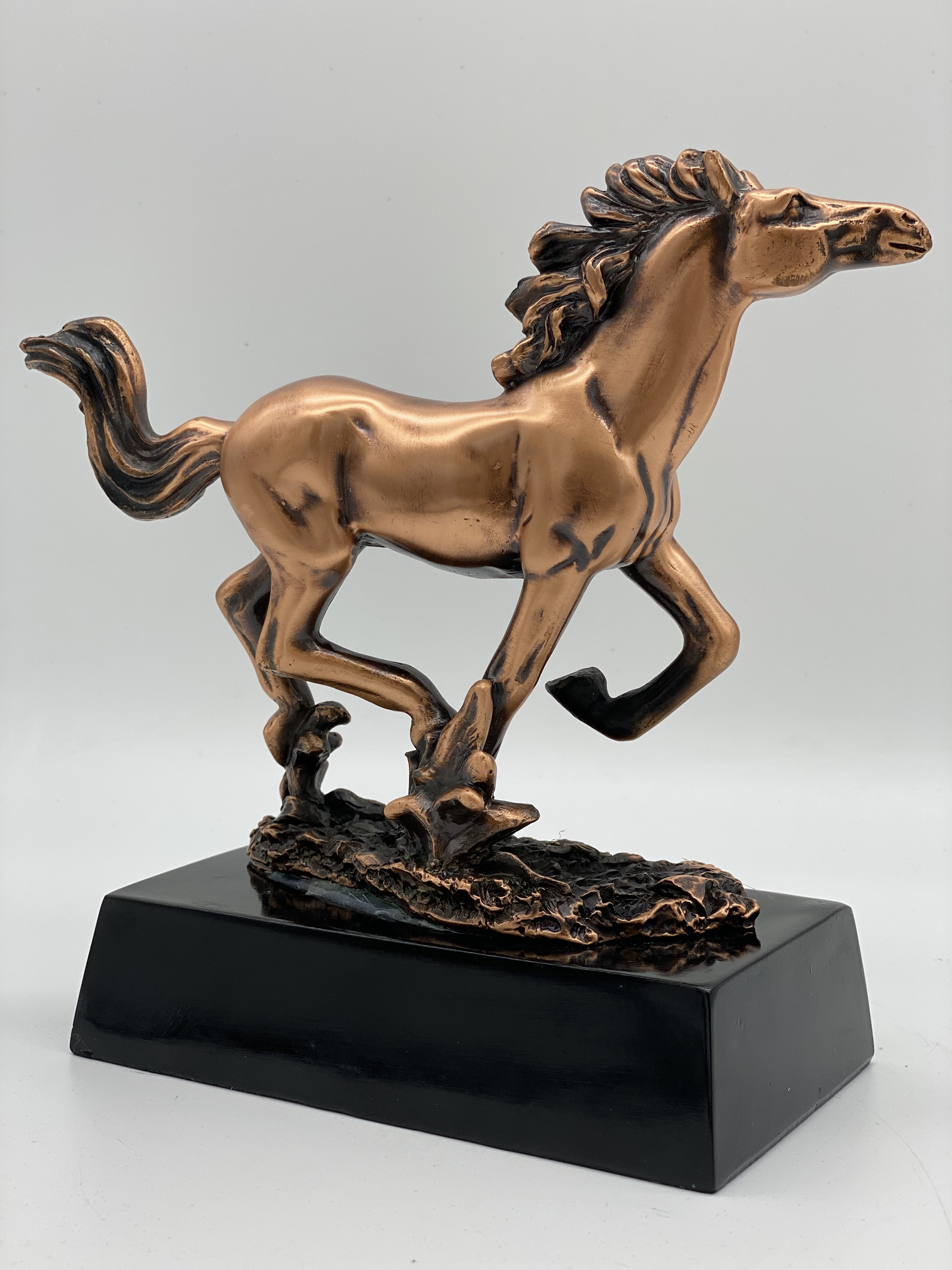 Alcott Hill Bronze Galloping Mustang Horse - Wayfair Canada