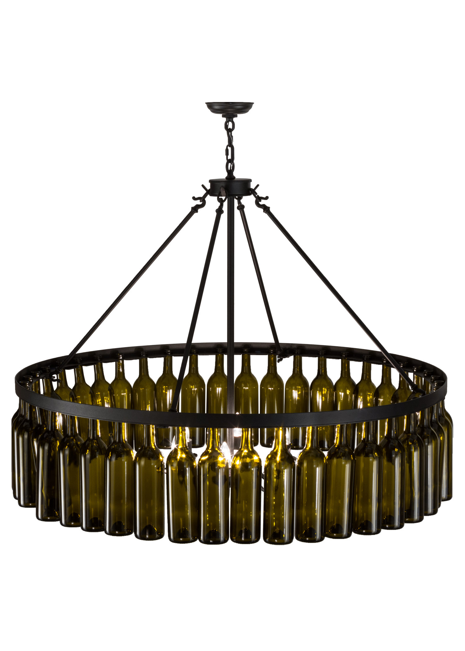 Meyda Lighting 48"w Tuscan Vineyard Estate 44 Wine Bottle | Perigold
