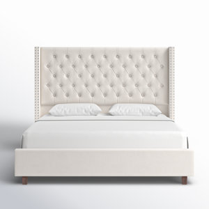 Willa Arlo Interiors Duluth Upholstered Wingback Bed & Reviews | Wayfair