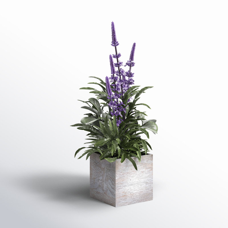 Laurel Foundry Modern Farmhouse® Lavender Floral Arrangement in Pot ...