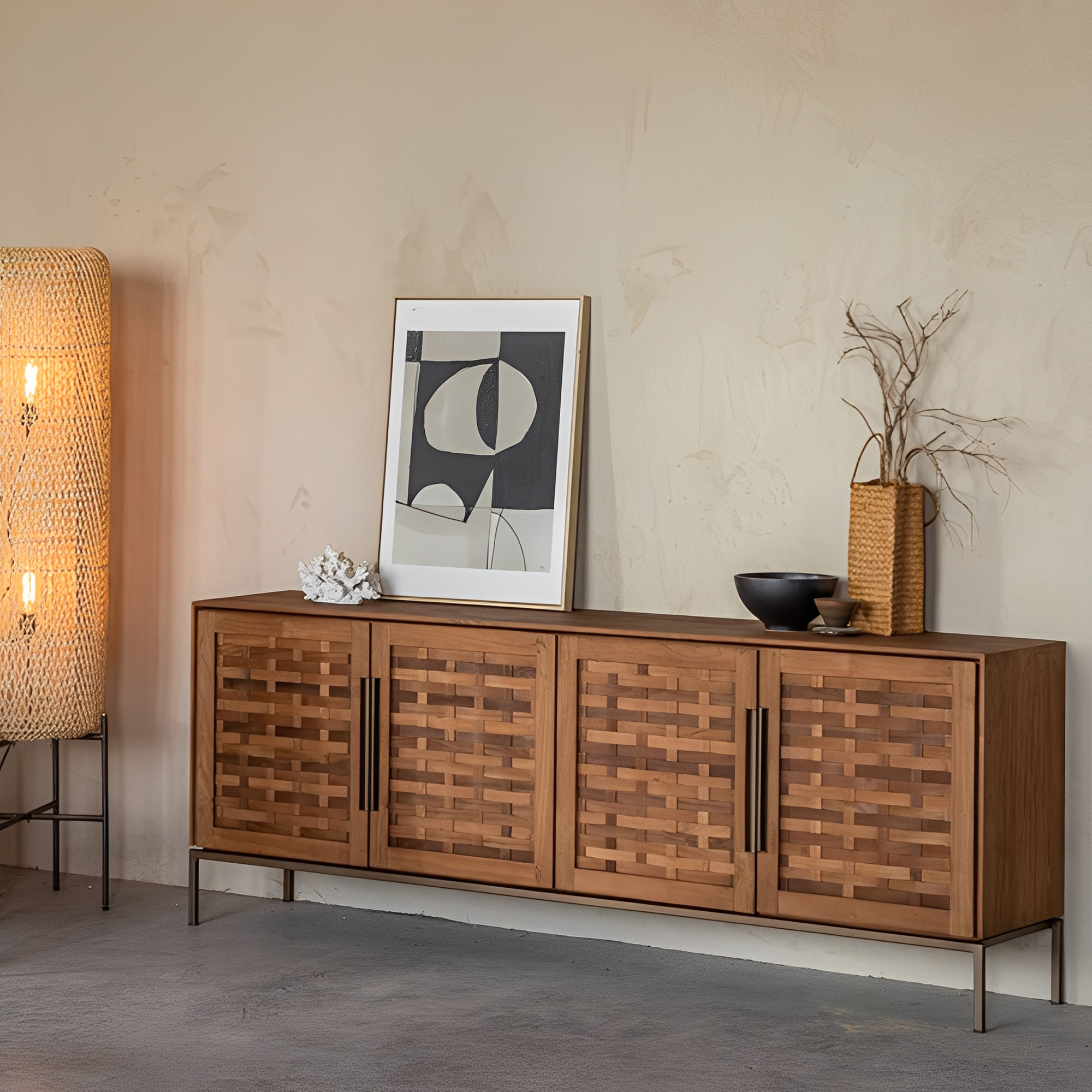 Bayou Breeze Simple Southeast Asian Retro Style Sideboard. - Wayfair Canada