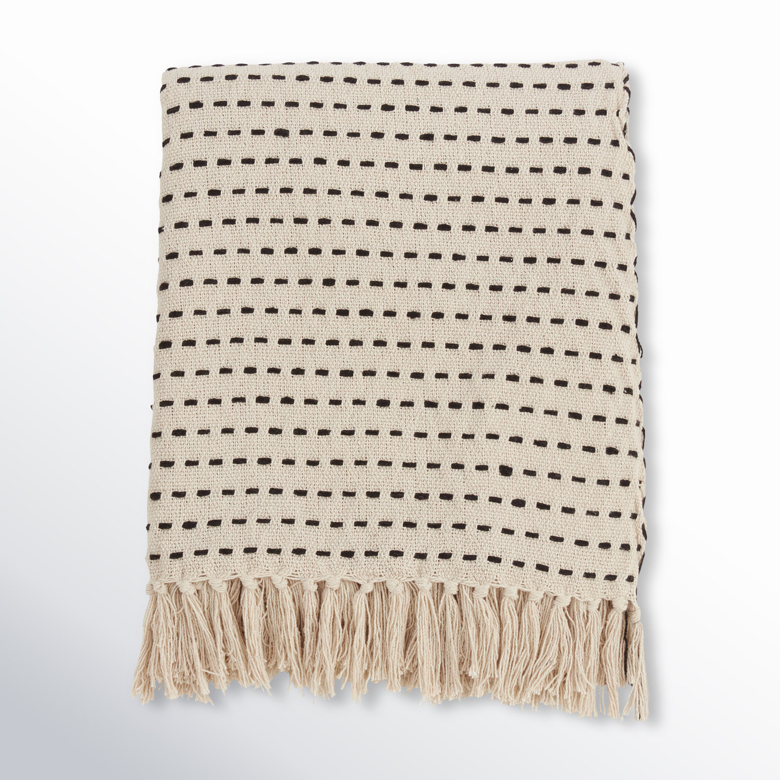 Joss & Main Fairdale Dashed Line Stitch Cotton Throw & Reviews | Joss ...