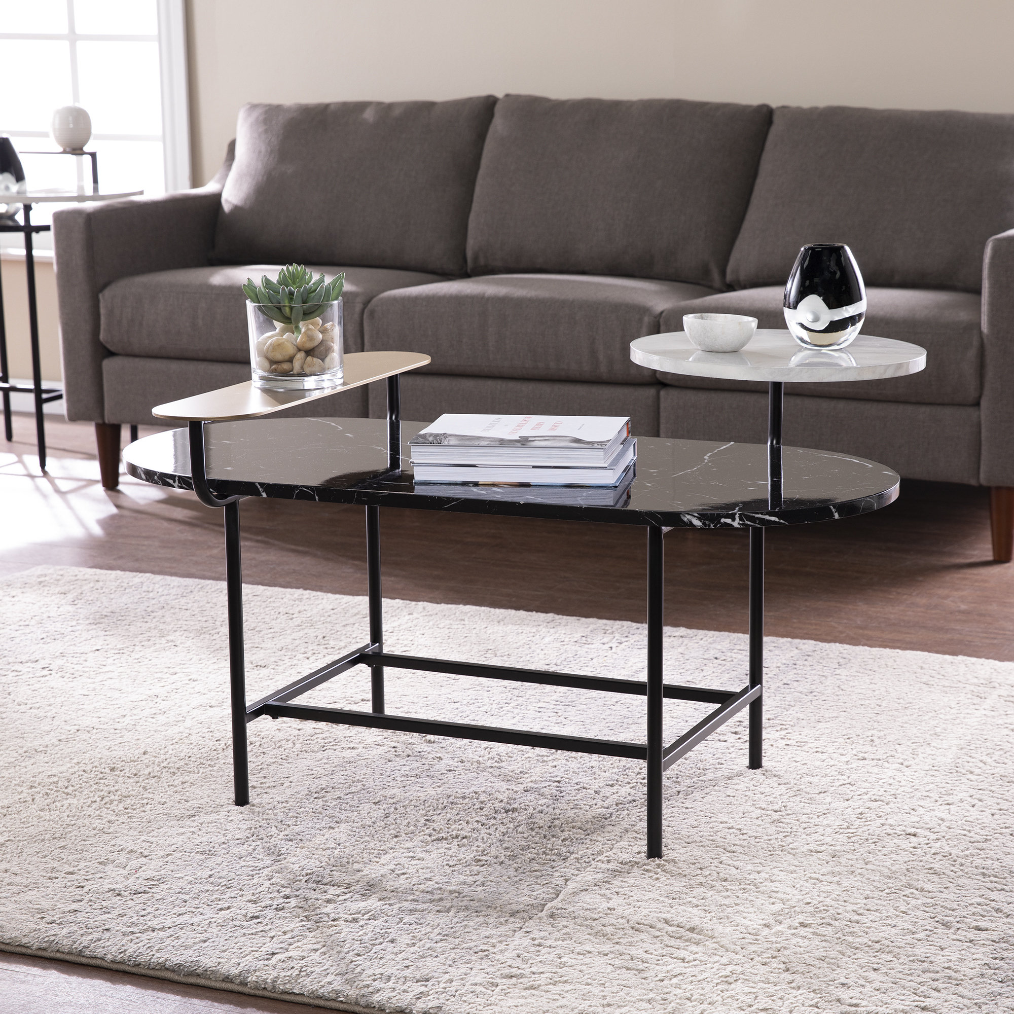 Orren Ellis Arcklid Coffee Table with Storage | Wayfair