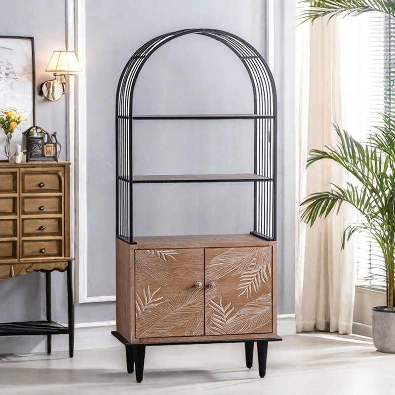 NICECABINET Rustic Vintage Magazine Rack Shelf Bookcase. | Wayfair