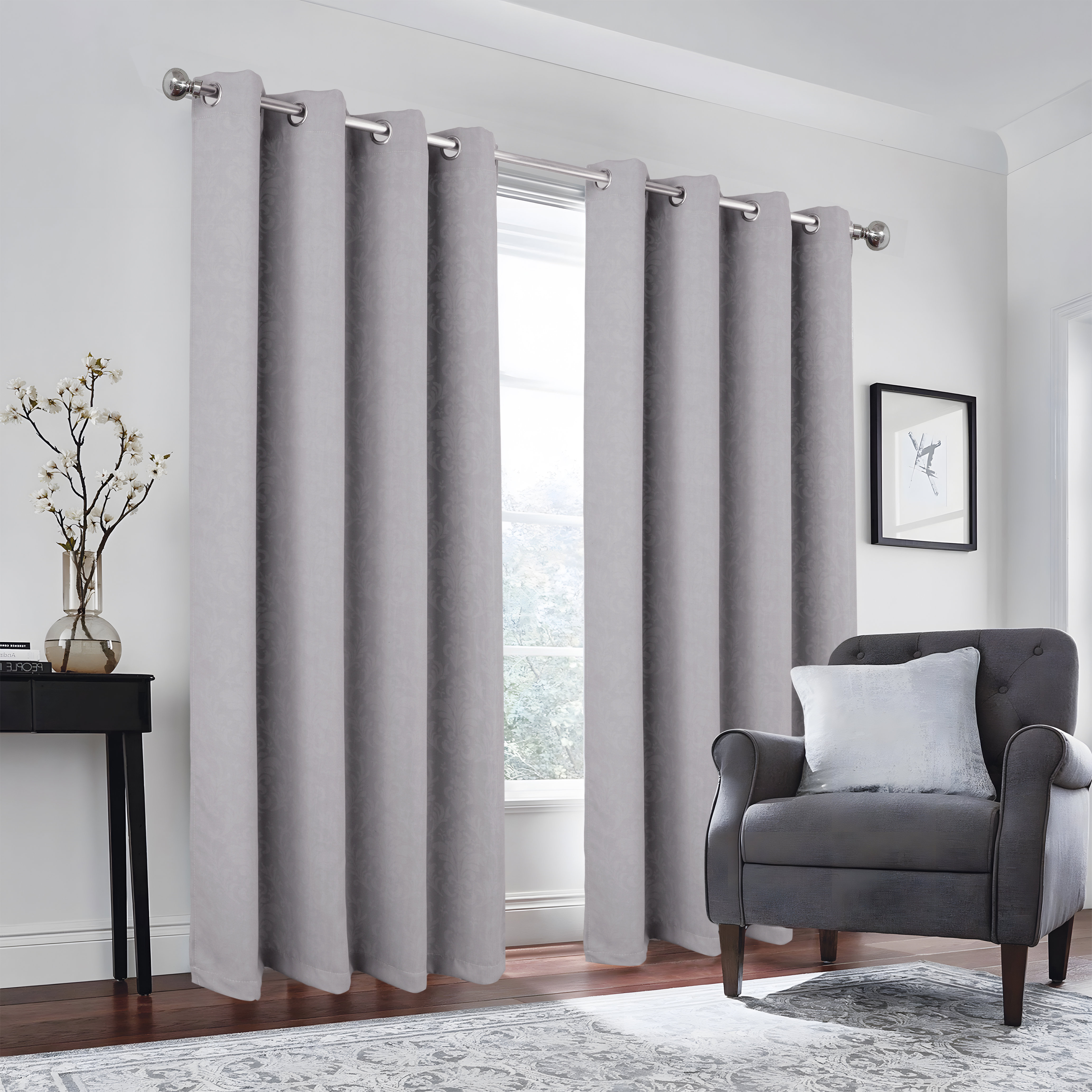 Winston Porter Cressida Reversible Room Darkening Window Curtain Solid ...
