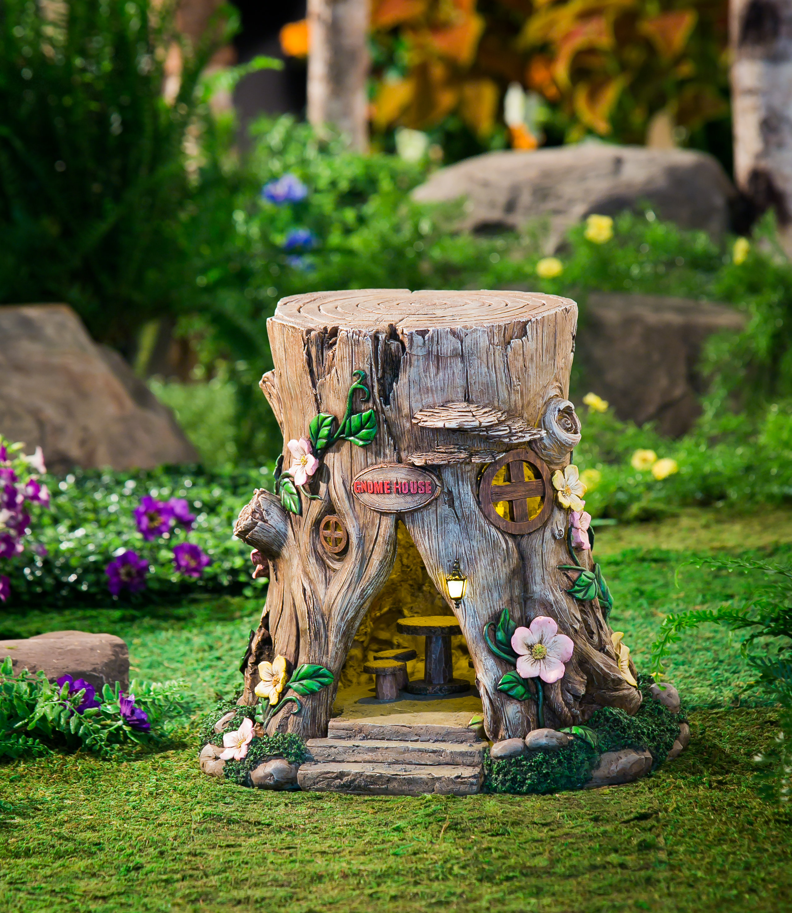 Tree Stump Fairy House Two