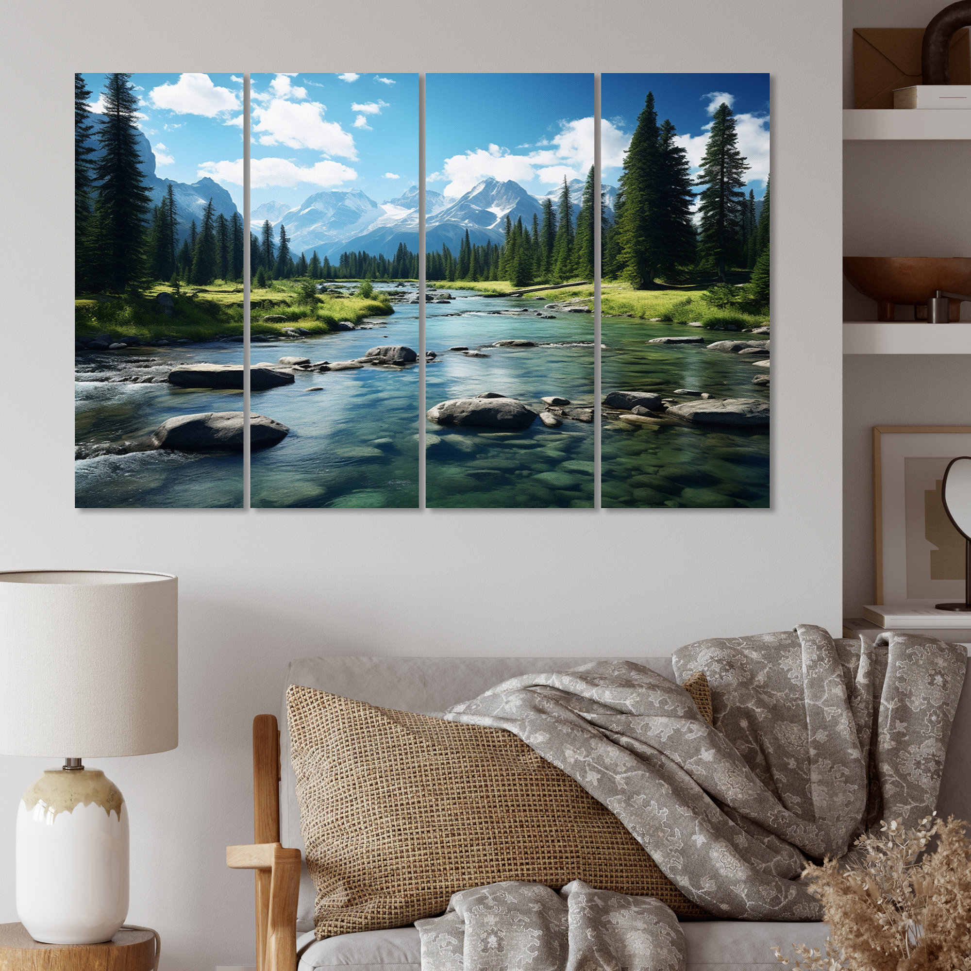 Design Art Canada Banff Symphony II - Landscapes Canvas Art Print - 4 ...