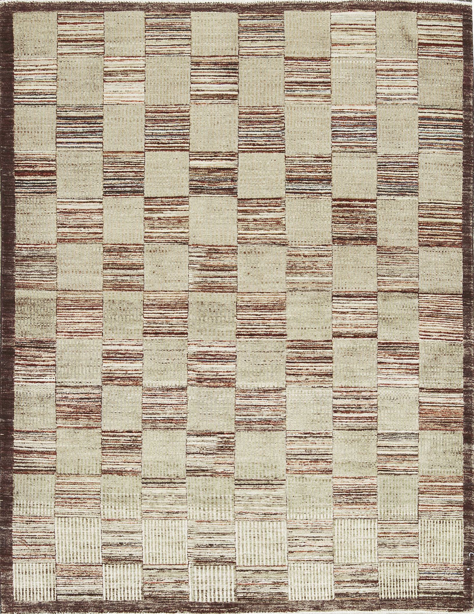 Bokara Rug Co., Inc. Gabbeh Hand-Knotted High-Quality Beige Area Rug ...