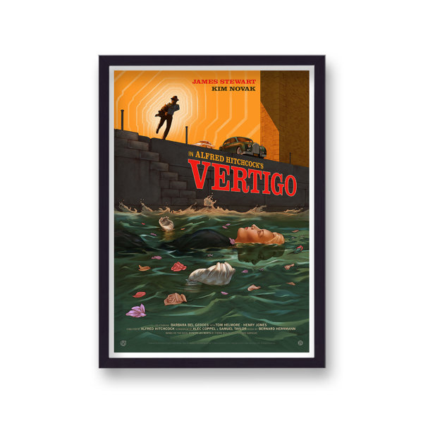 Culture Decor Alfred Hitchcock'S Vertigo V3 Reimagined Movie - Single ...