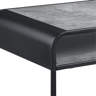 Latitude Run® Modern Design Concrete Gray & Black Table - Elegant And ...