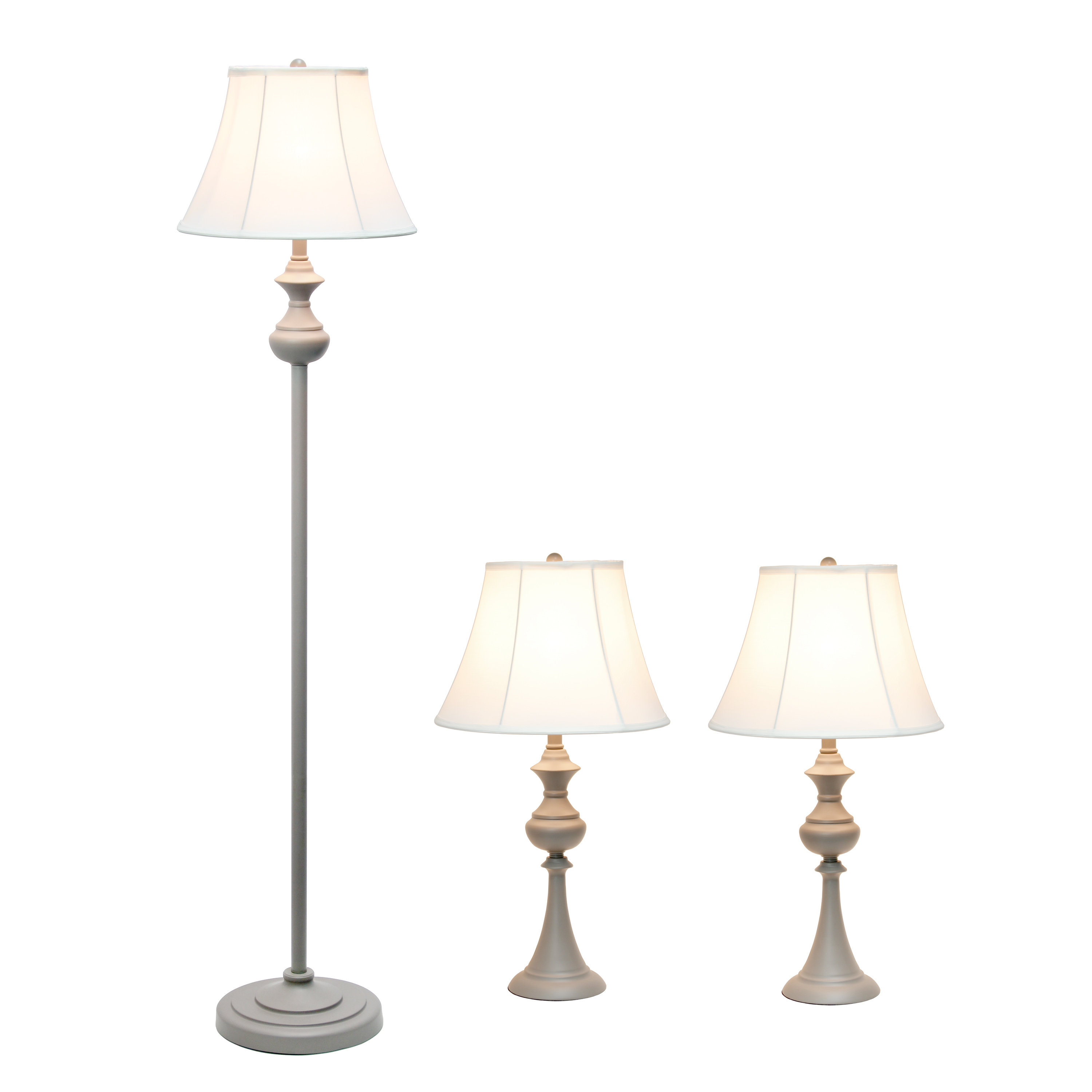 All the Rages Inc. 3 Piece Table and Floor Lamp Set | Wayfair
