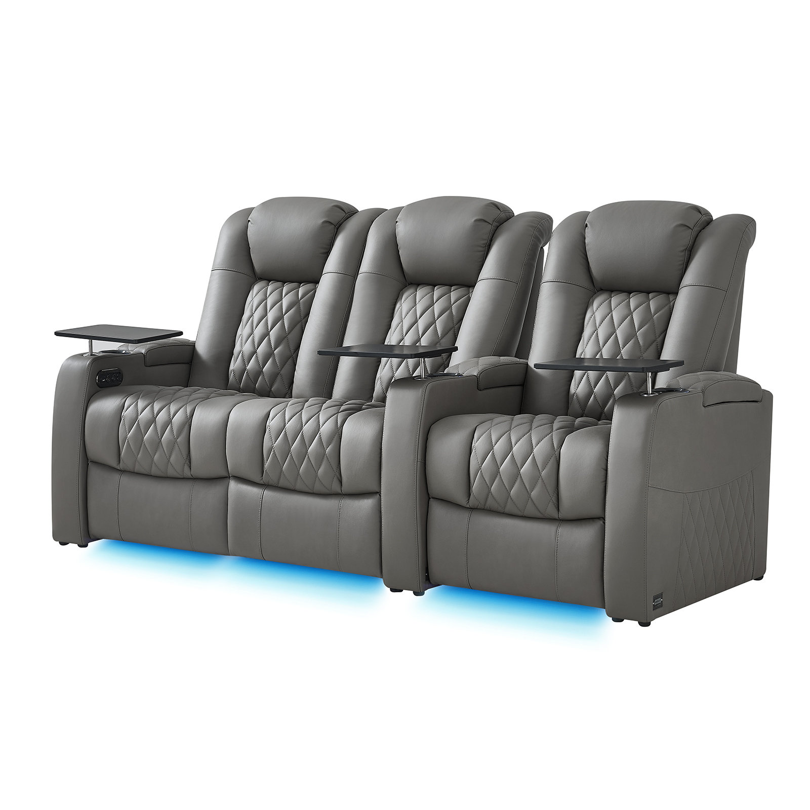 Ivy Bronx Leather Home Theater Seating, Game Seats Movie Theater Chairs ...