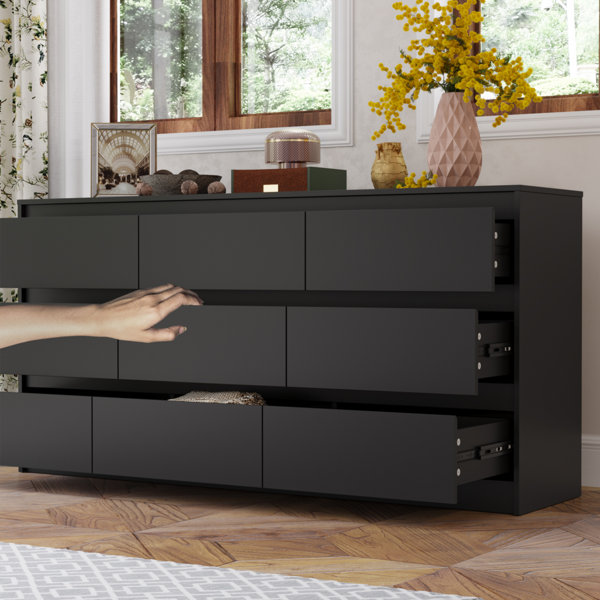 Wade Logan® Aurica 9 Drawer 63" W Dresser & Reviews | Wayfair