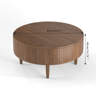 George Oliver Fluted Round Lift Top Coffee Table With Storage ...