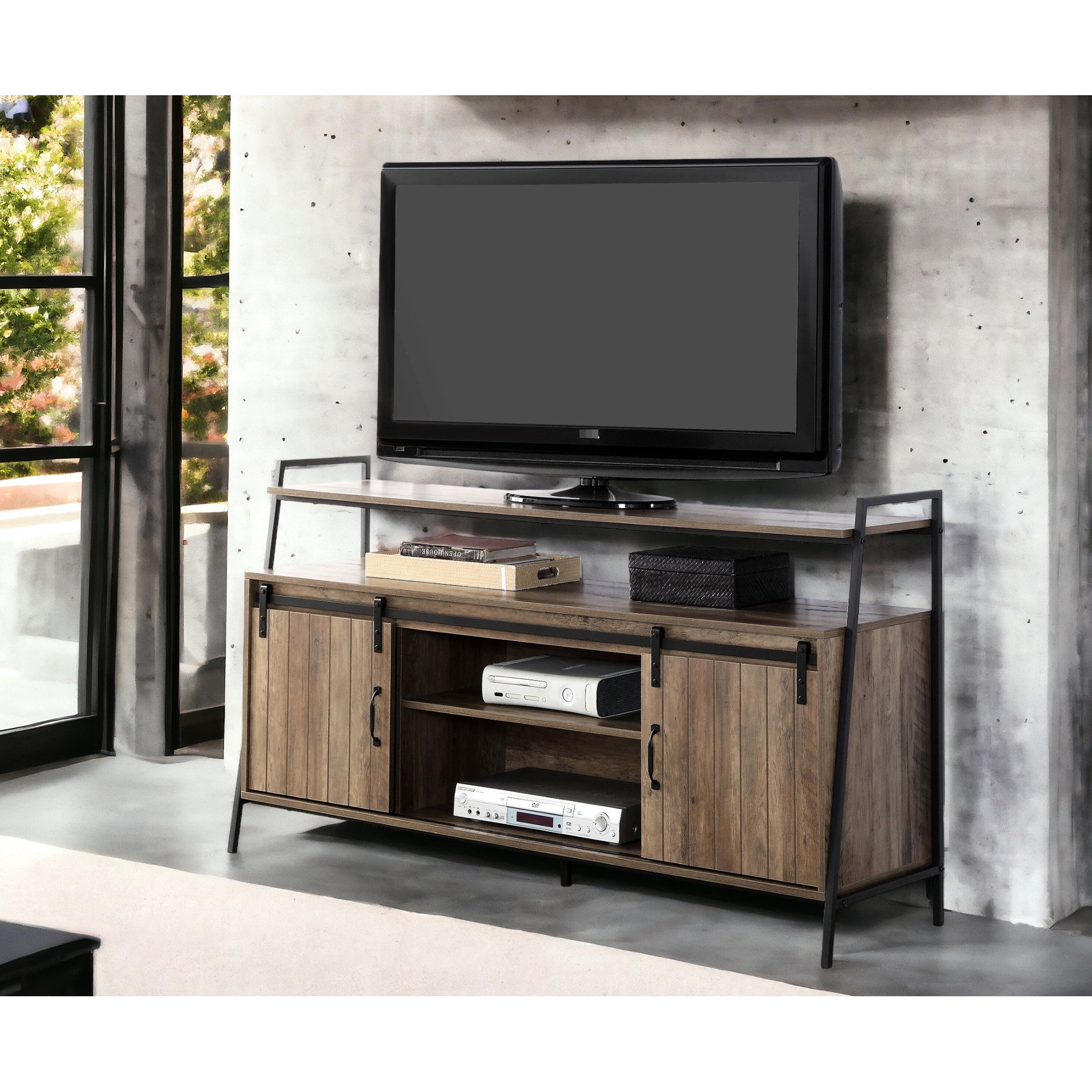 Latitude Run® Rustic Style Tv Furniture , 50-59" Compatibility ...