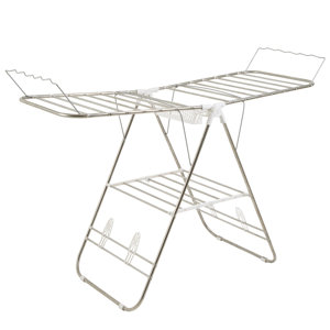 Everyday Home Foldable Clothes Drying Rack - Collapsible Indoor/Outdoor ...