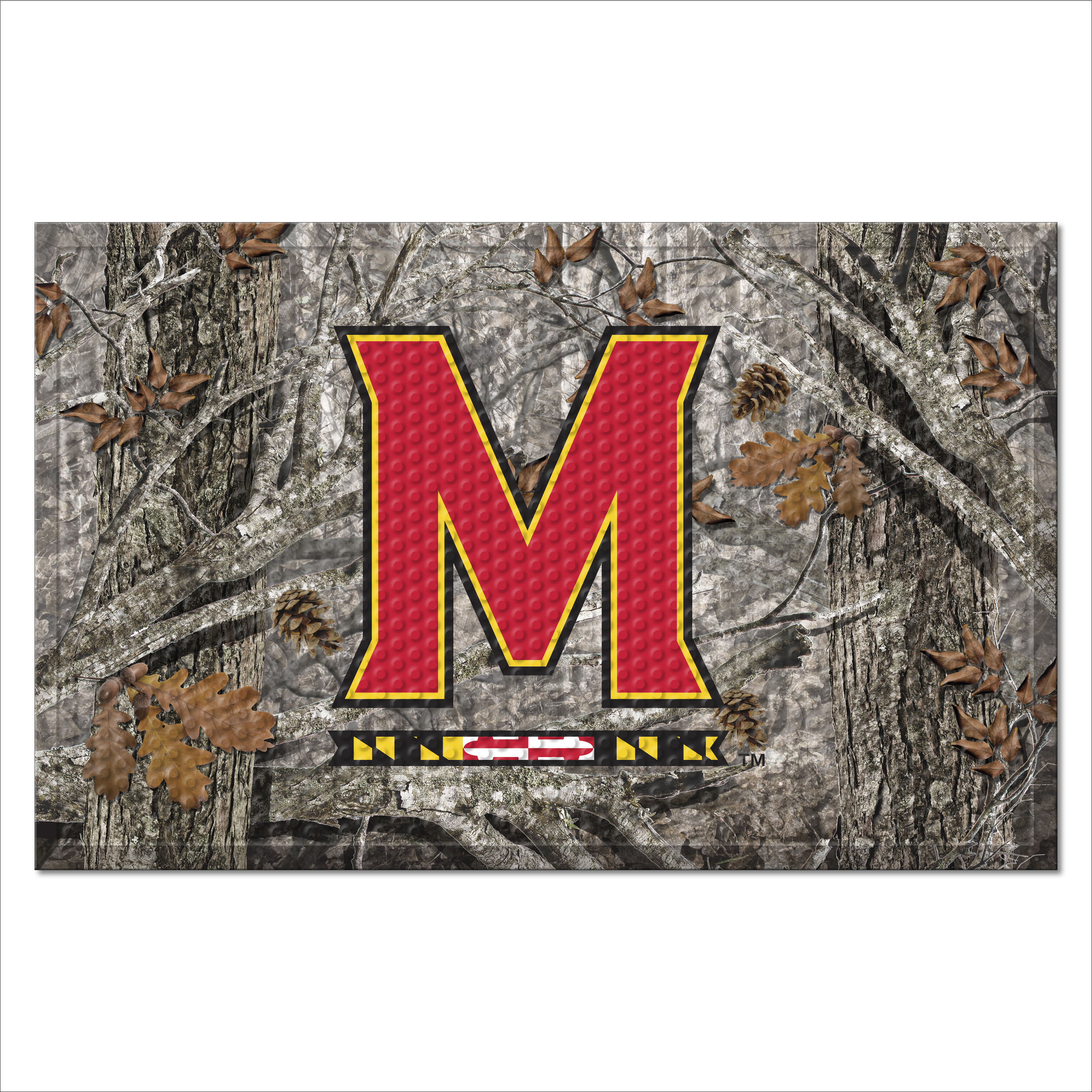 FANMATS Ingles University of Maryland 30 in. x 19 in. Non-Slip Outdoor ...