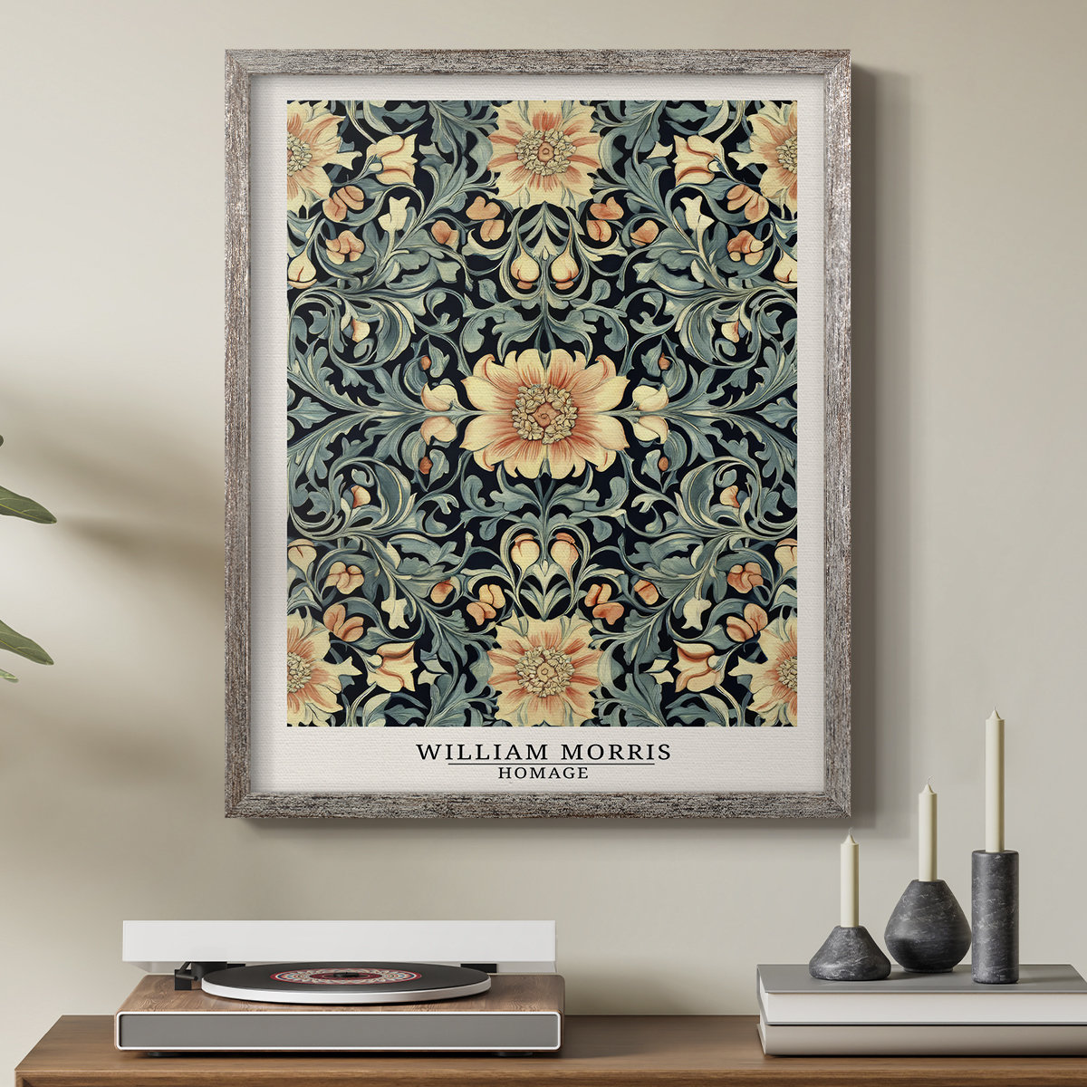 Winston Porter WM MORRIS Series DCCCLXII Framed Print - Solid Wood ...