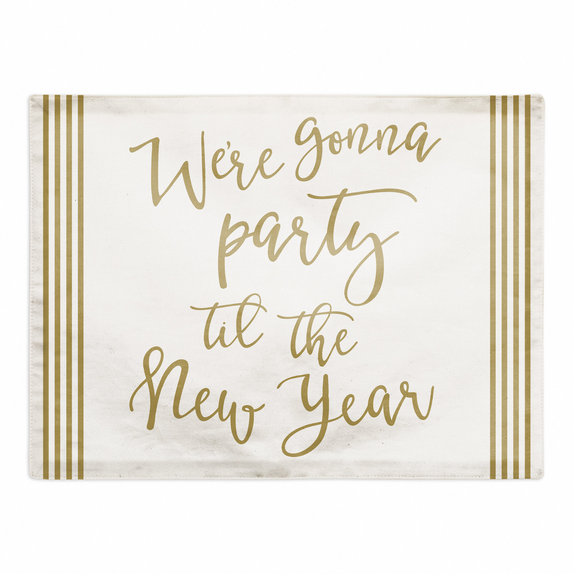 The Holiday Aisle® Millot Party til the New Year 14.5" Placemat | Wayfair