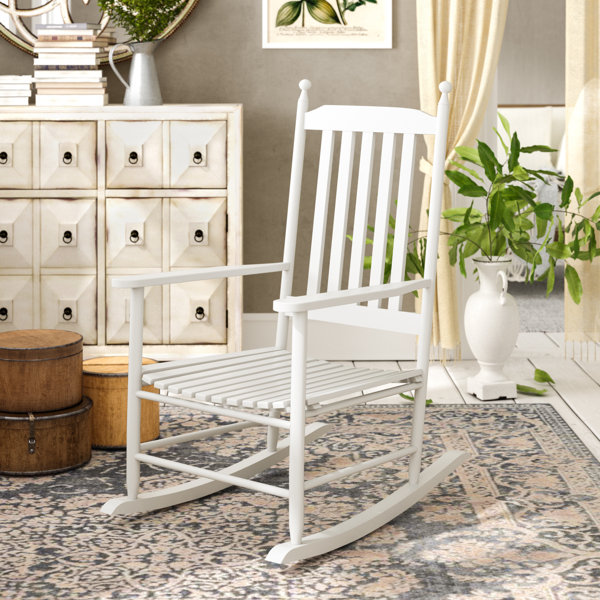 Brambly Cottage Meridian Solid Wood Rocking Chair & Reviews | Wayfair.co.uk