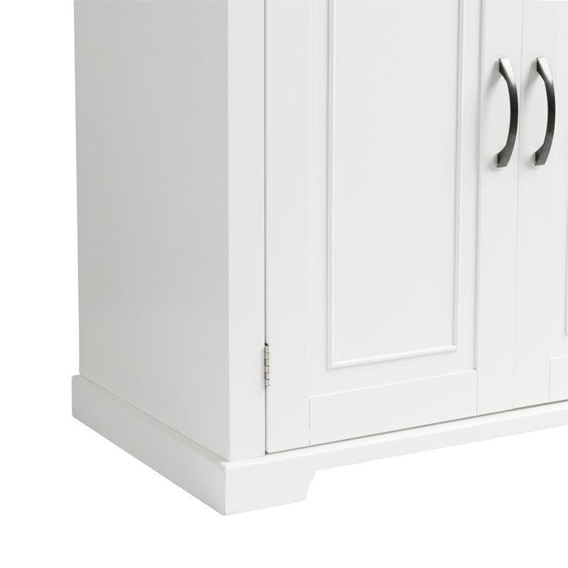 Wildon Home® Dorry 72"H Bathroom Storage Cabinet with Adjustable Shelf ...