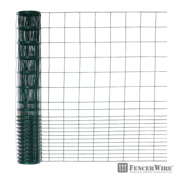 Fencer Wire Vinyl Coated 16 Gauge Rabbit Guard Fence, Poultry Outdoor ...