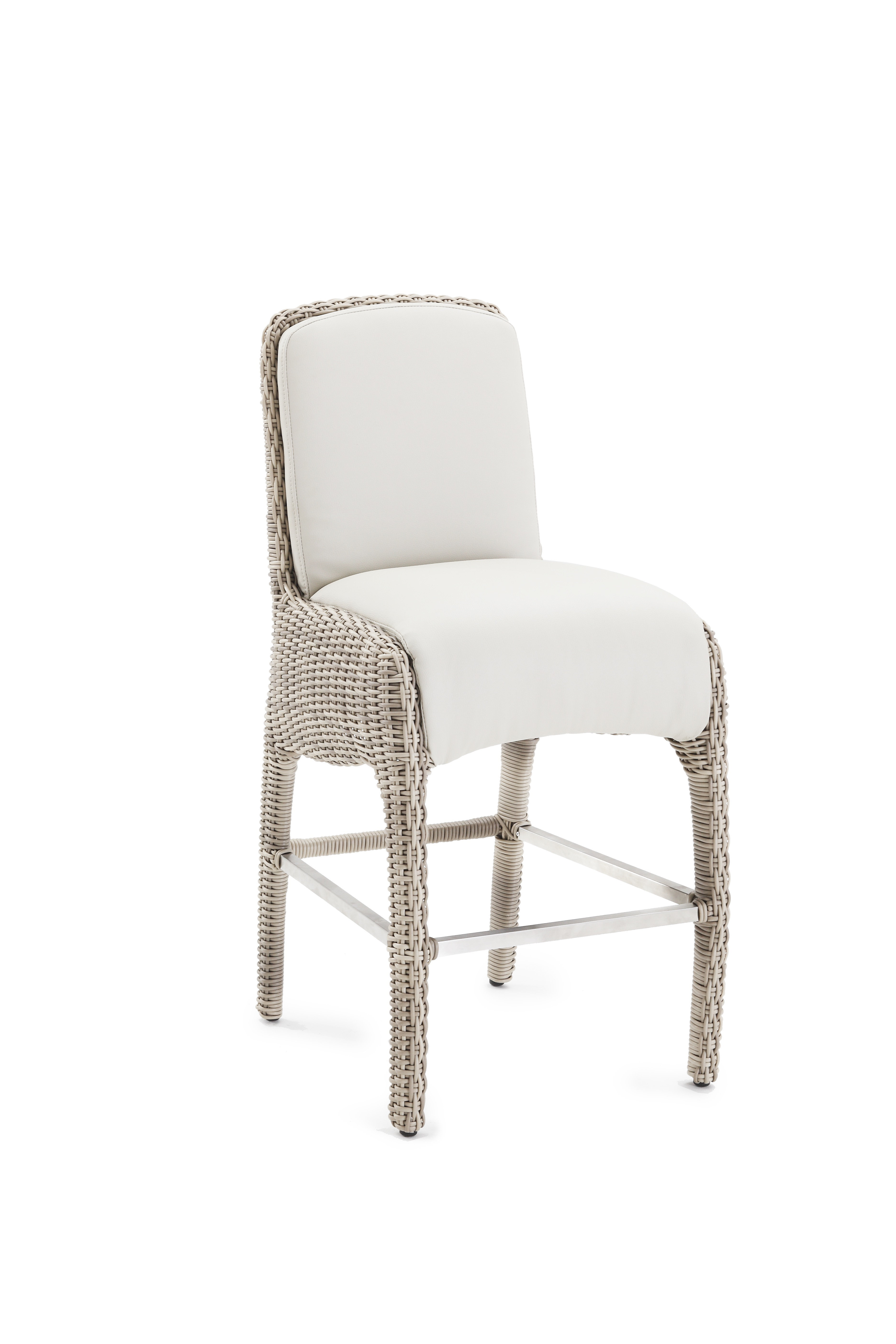 Domus Ventures London 29” Patio Bar Stool with Cushion | Wayfair