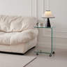 Ivy Bronx Clear Glass Stacking Side Table - Saves Space And Looks Great ...