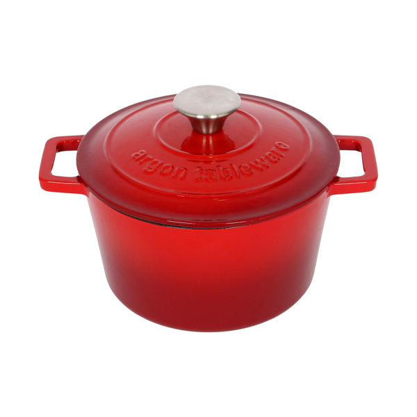 Argon Tableware - Round Cast Iron Casserole Dish - 2.8L | Wayfair.co.uk