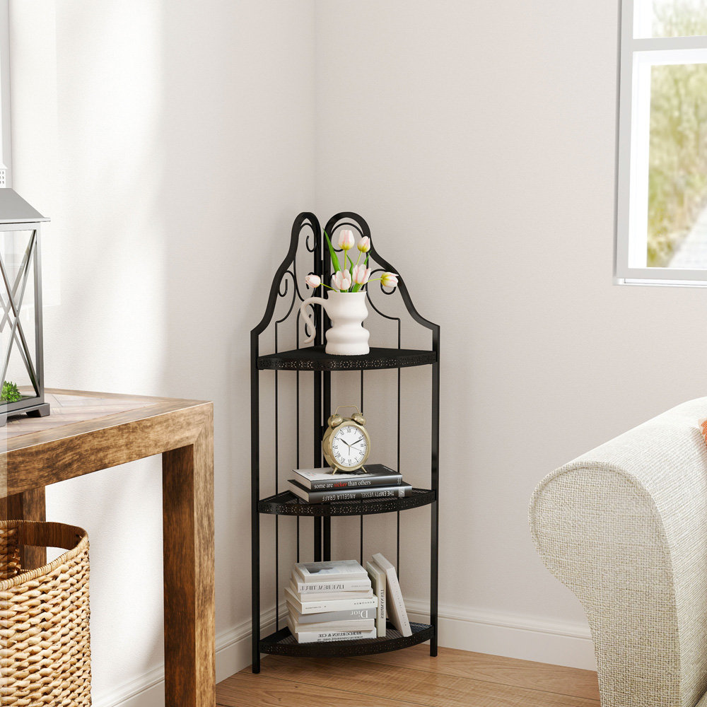 Winston Porter 3-Tier Corner Open Shelf | Wayfair