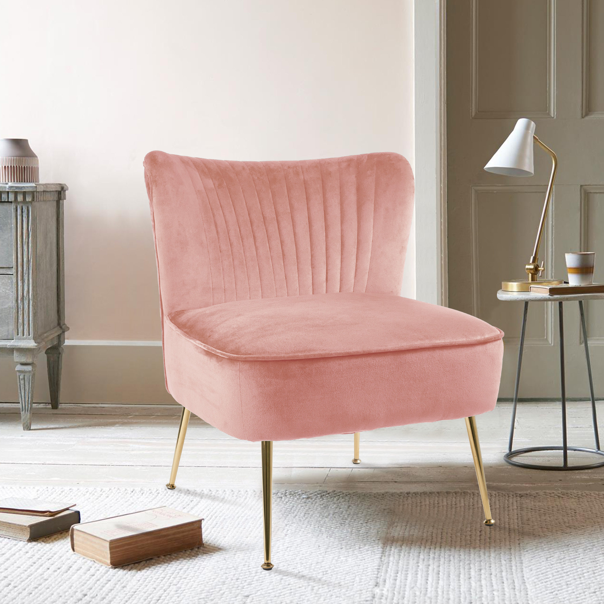 Mercer41 Arxhira Velvet Accent Chair & Reviews | Wayfair